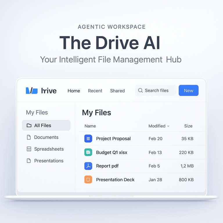 Agentic Workspace: The Drive AI - Intelligent File Management Hub - Jasify